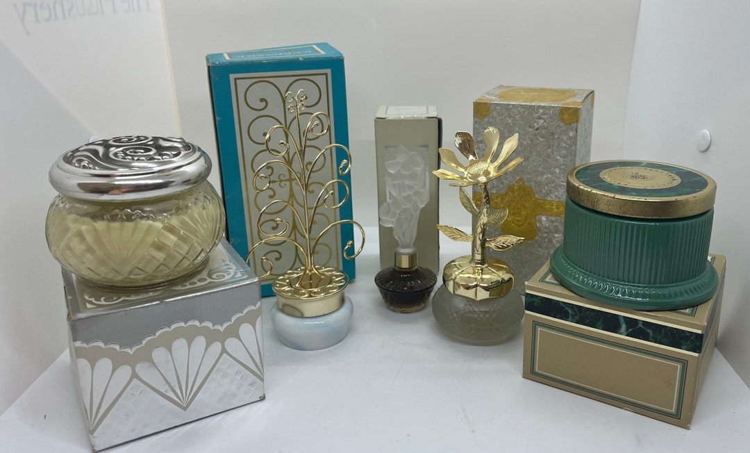 Vintage Avon Perfume Bottles & Cream Jars: Moonwind, Splendor, Bird of ...