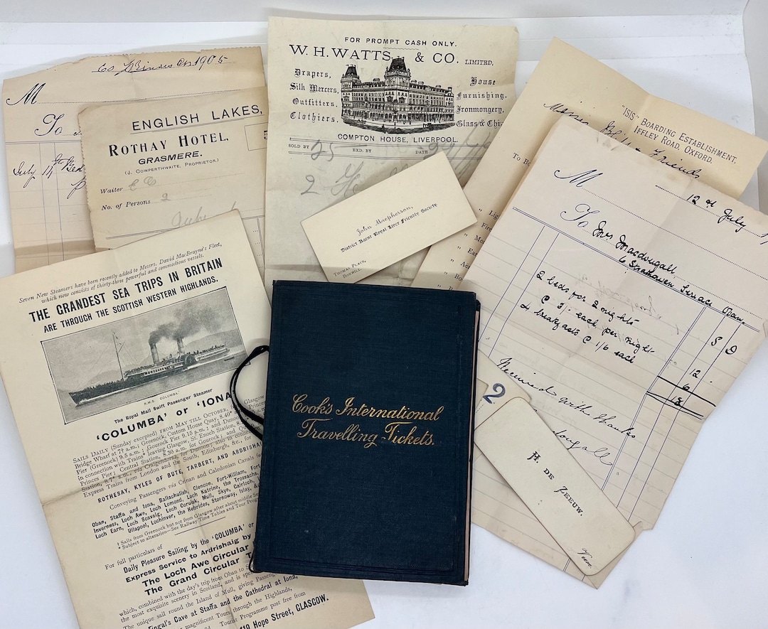 Antique Cook's International Traveling Tickets Book: 1900s Travel ...