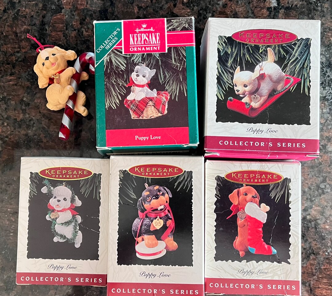 Hallmark Keepsake Christmas Ornaments, Puppy Love Series, 1st in Series ...