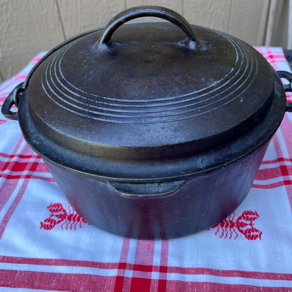 Cast Iron Roaster With Lid - Etsy