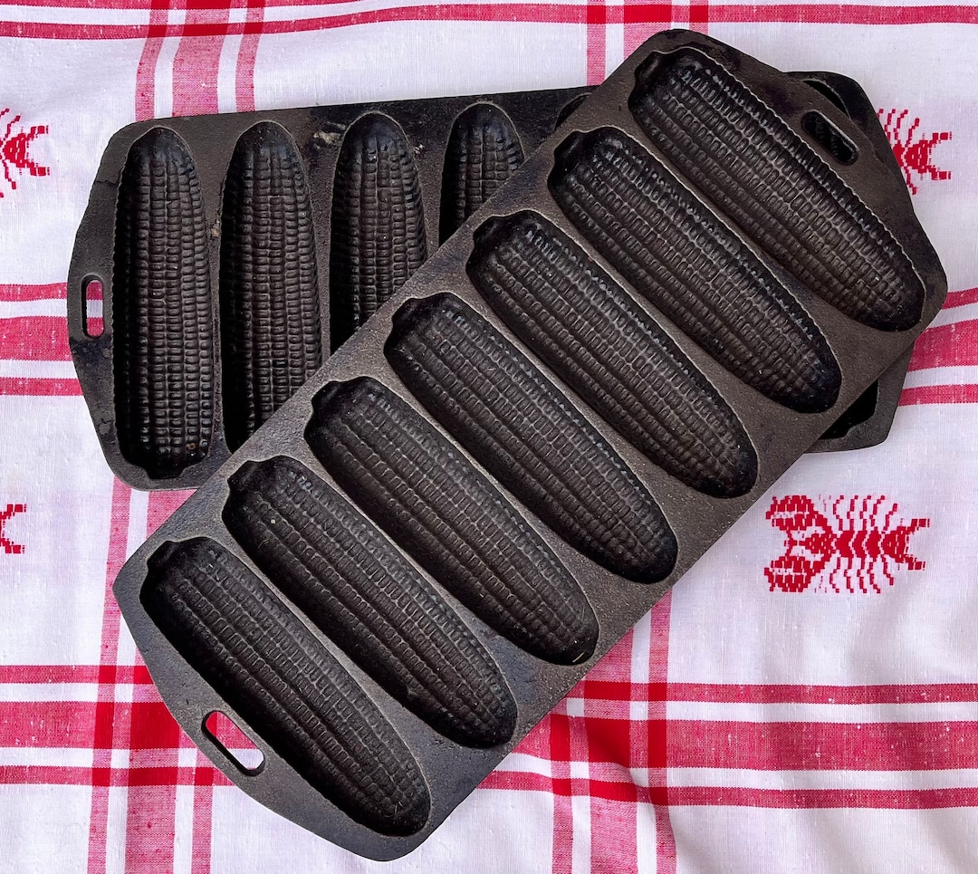 Vintage Lodge Cast Iron Corn Stick Pans, Cornbread Pans, Number 27 ...