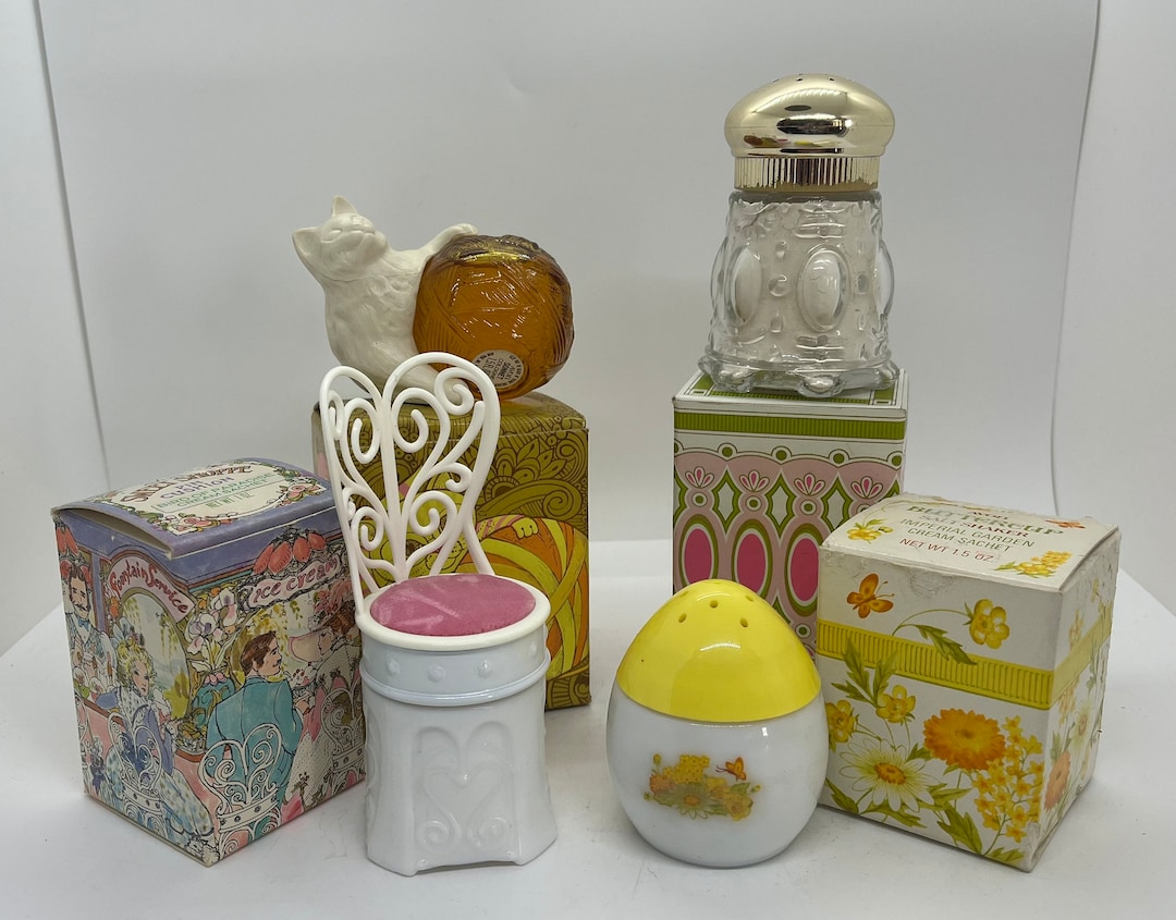 Vintage Avon Collector Bottles: Sweet Shoppe, Bird of Paradise, Kitten ...