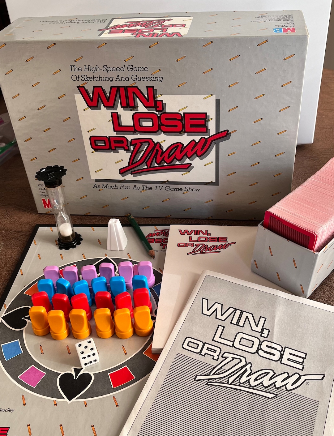 Vintage Win Lose or Draw Game: 1987 Milton Bradley, Complete - Etsy