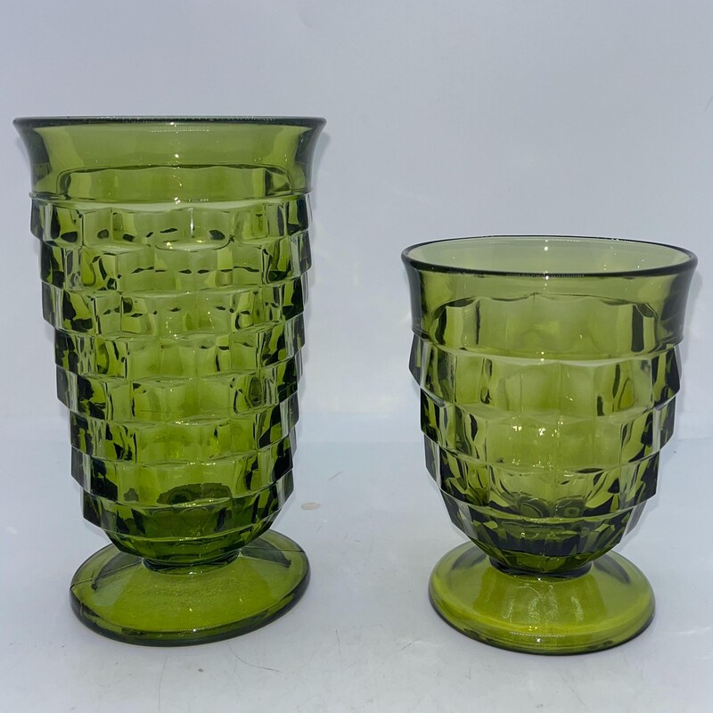 Green Glassware - Etsy