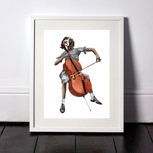 Cello Art Print - Etsy
