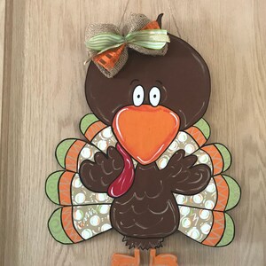Turkey Door Hanger, Thanksgiving Turkey Door Hanger, Thanksgiving Decor ...