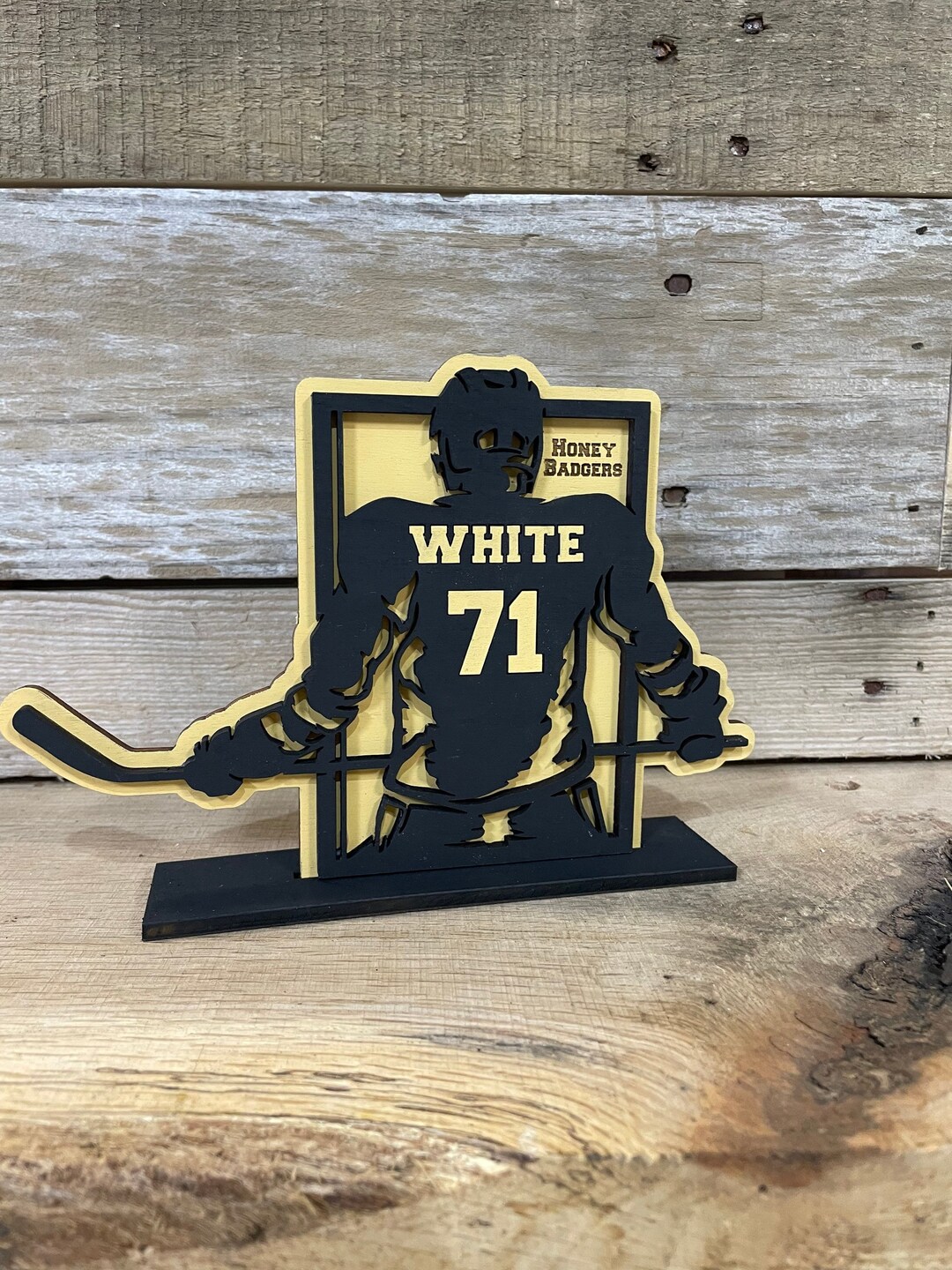 Hockey Sign, Personalized Hockey Sign, Custom Hockey Sign, Wood Hockey ...