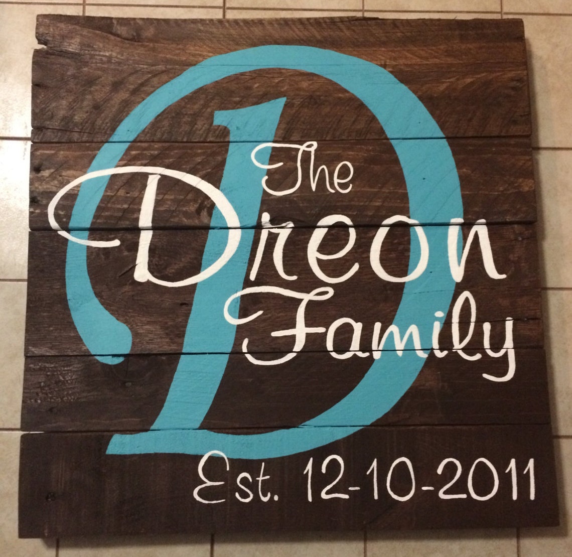 Personalized Family Sign Family Established Sign Custom | Etsy