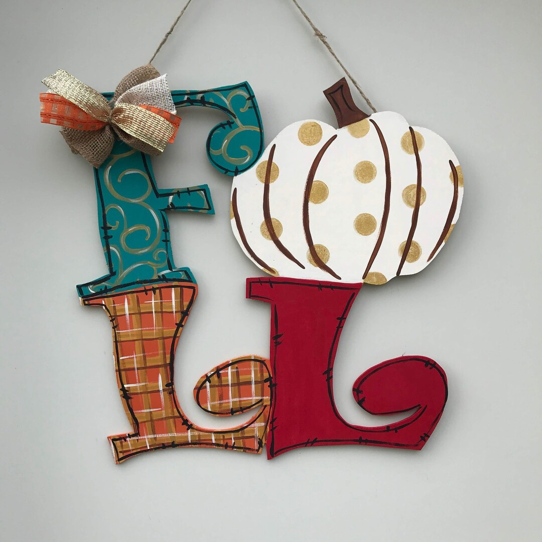 Fall Decor, Fall Door Hanger, Thanksgiving Decor, Pumpkin Decor, Happy ...