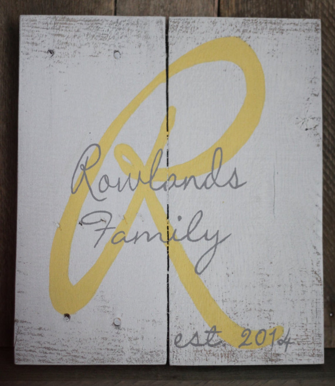Personalized Family Sign Family Established Sign Custom | Etsy