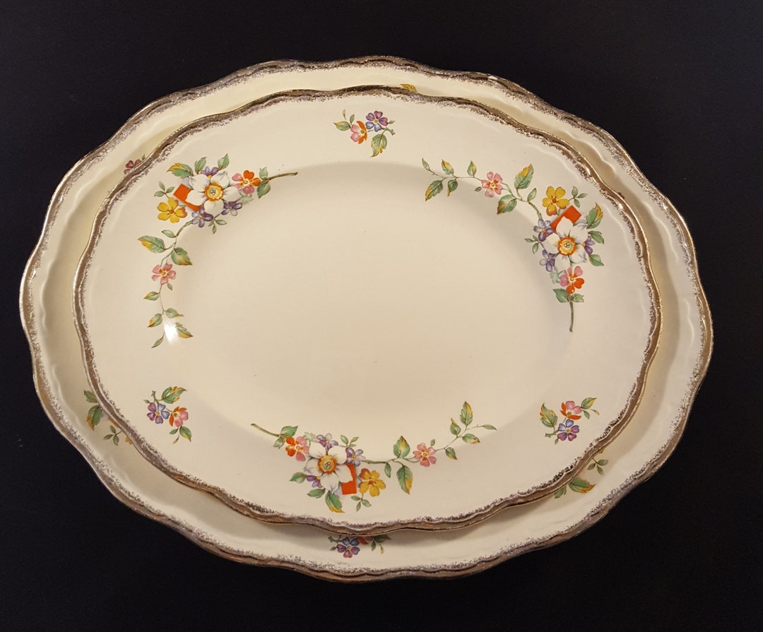 Alfred Meakin 'raynham' Serving Plate Set of 2, 1930s - Etsy