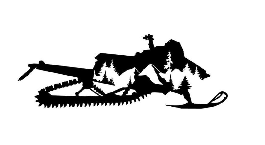 Snowmobile Decal | Etsy