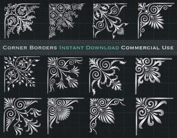 Silver Borders And Frames