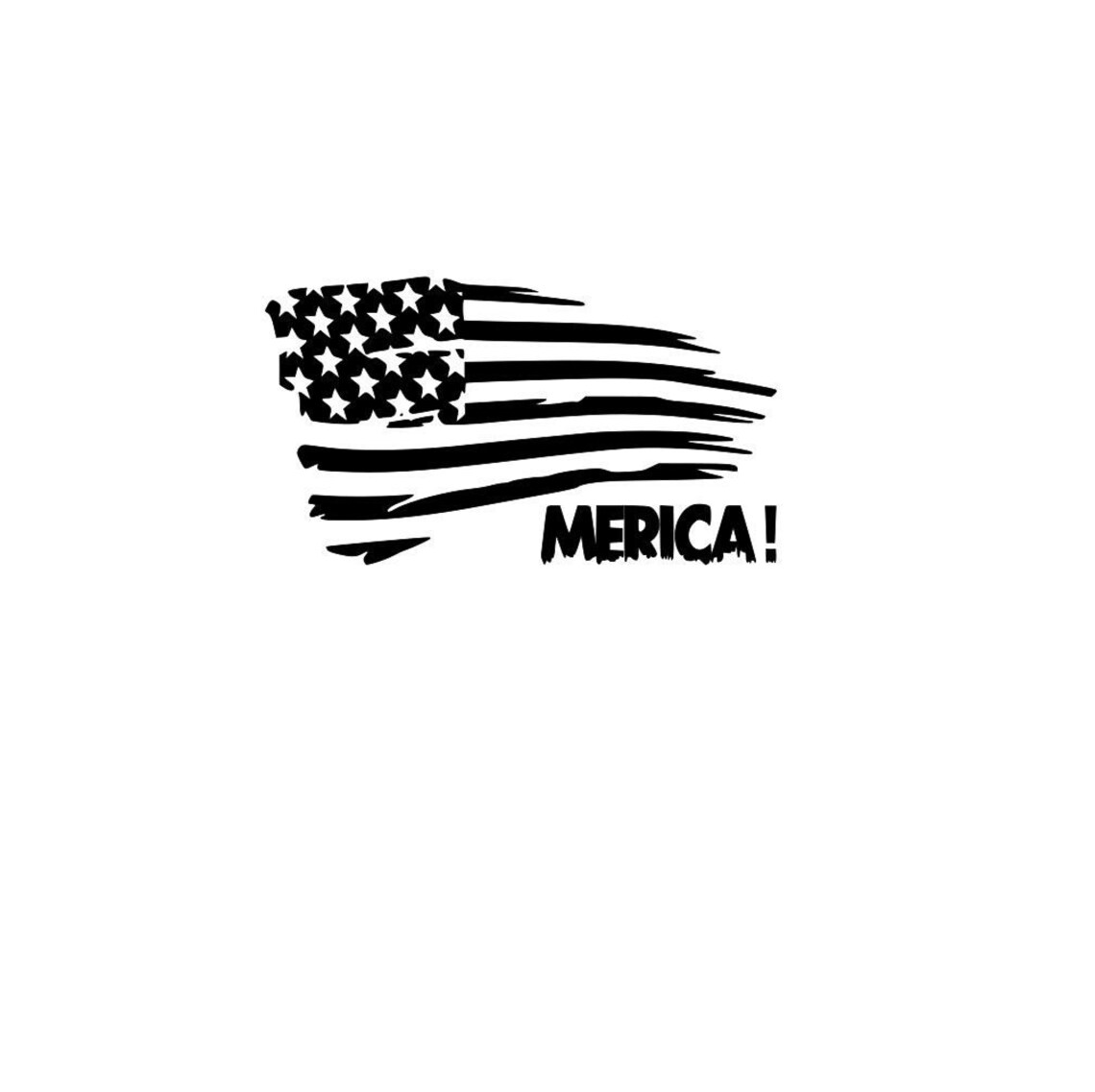 American Flag Merica Vinyl Window Sticker, Car, Truck , Cups, Glasses ...