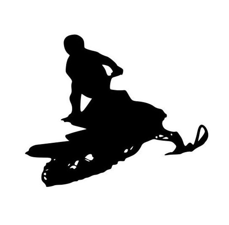 DECAL SNOWMOBILE WINDOW Sticker With Optional I Bang Ditches Add on ...