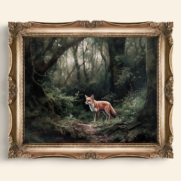 Cottage Core Art Fox - Etsy