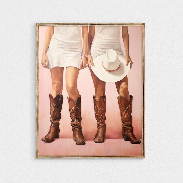Framed Cowgirl Art - Etsy