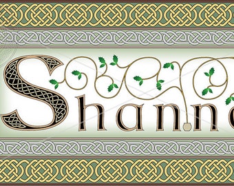 Art Print of Your Irish Surname or Irish Place Wall Decor | Etsy