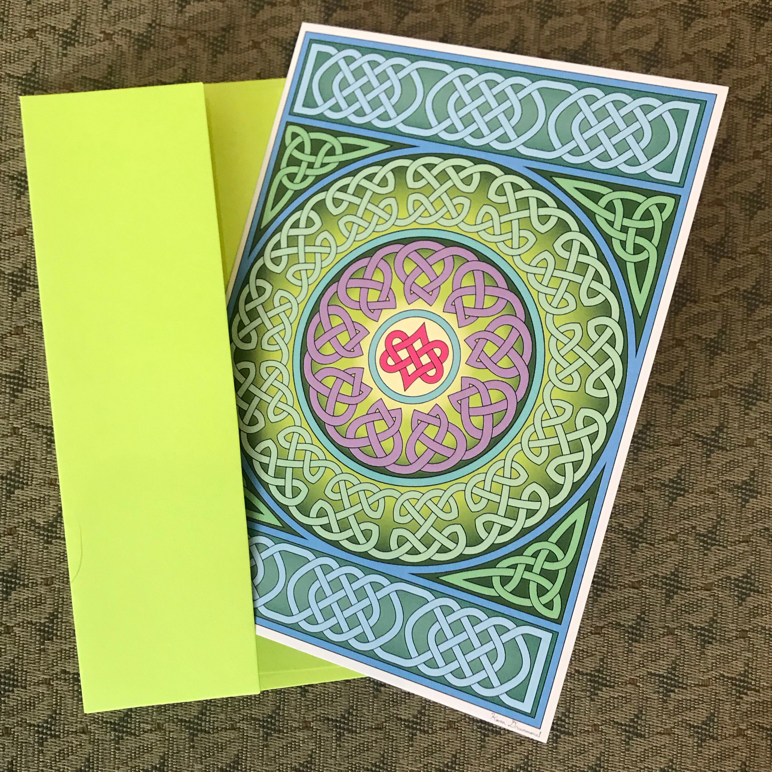 Irish Greeting Card Featuring Love Knots Blank Inside - Etsy
