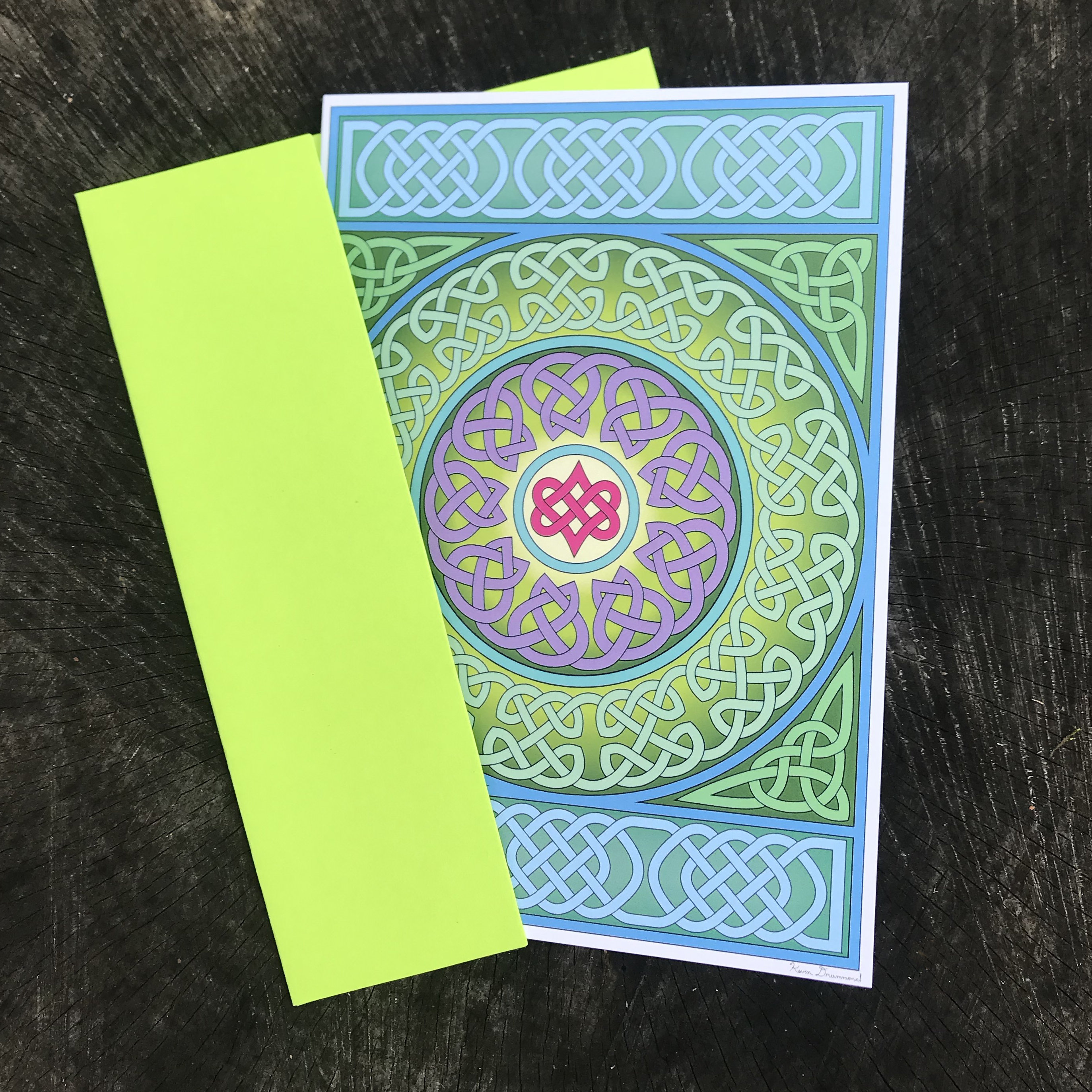Irish Greeting Card Featuring Love Knots Blank Inside - Etsy