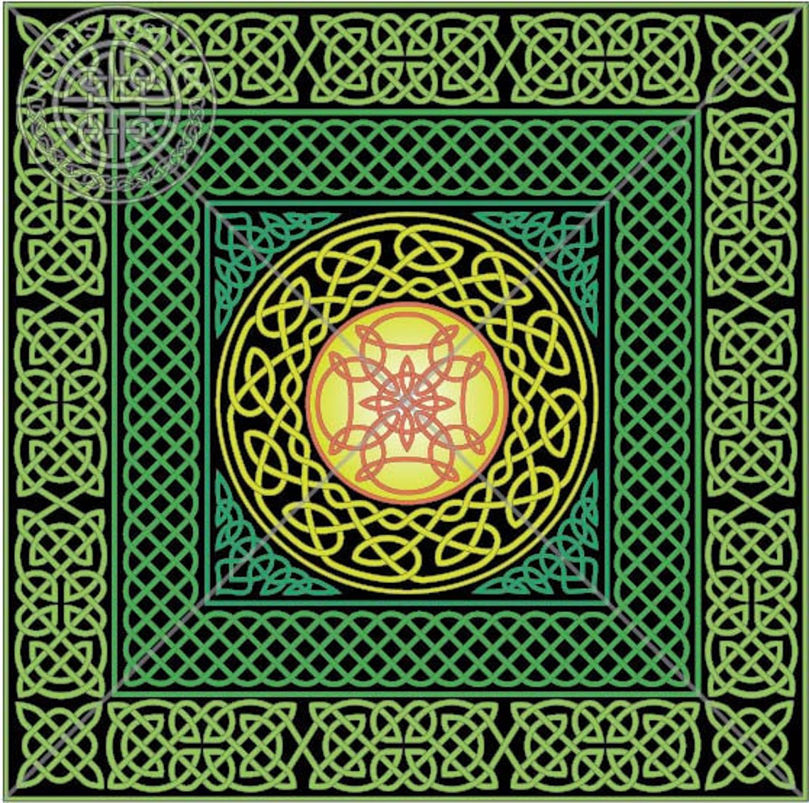 Art Print of Irish/celtic Knot Artwork, Wall Decor of Original Design ...