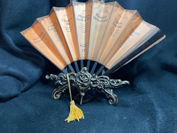 Antique Paper Advertisement Souvenir Hand Fan the Hong Kong | Etsy