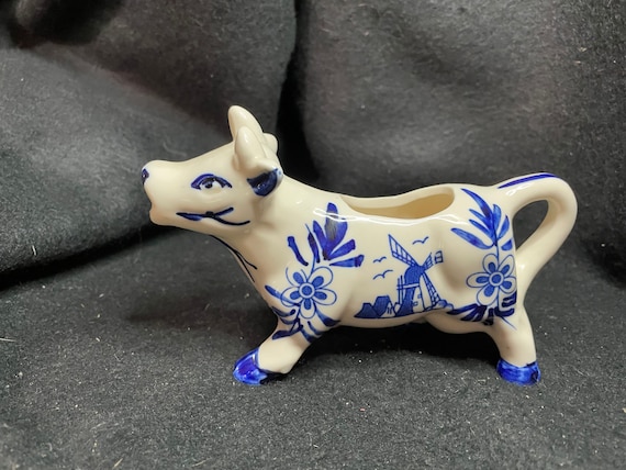 Cow Creamer Delft Windmill Bell