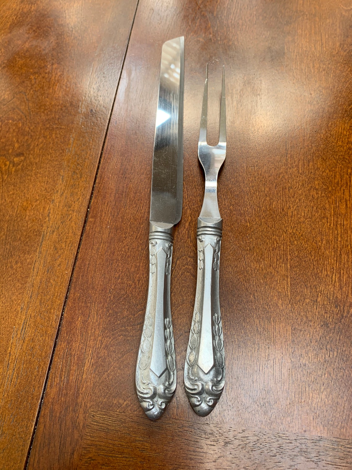 QUIKUT Stainless Steel Ornate Large Serving Knife and | Etsy