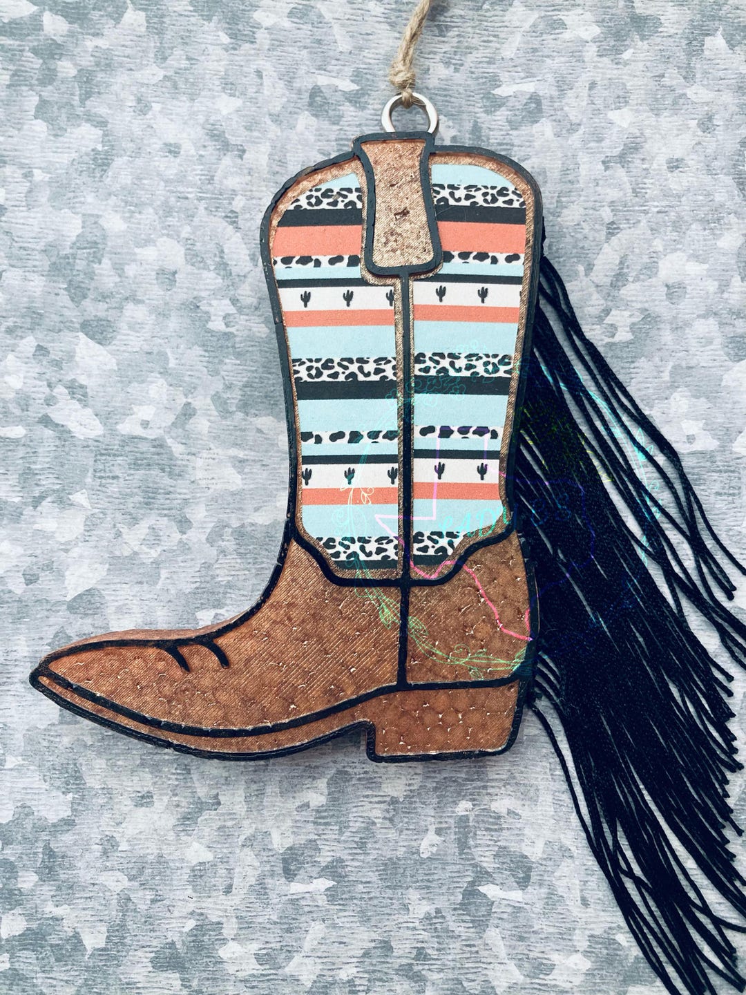 Cowboy Boot Car Freshie | Cowboy Western Freshener | Rustic Truck Air ...