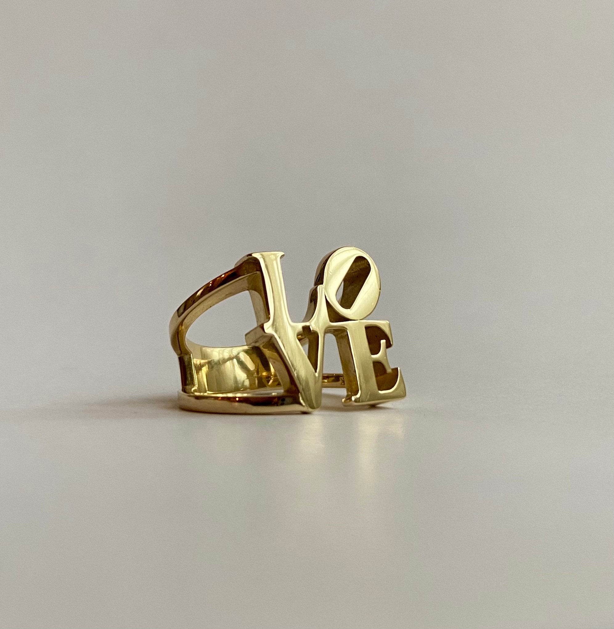 Robert Indiana Love Ring - Etsy Robert Indiana Love Ring - Etsy