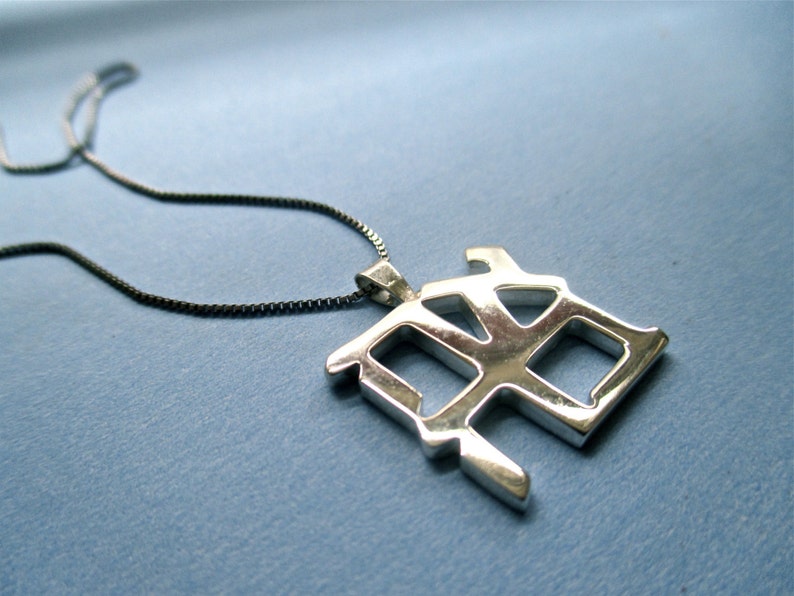 Ahava Hebrew Love Pendant - Etsy