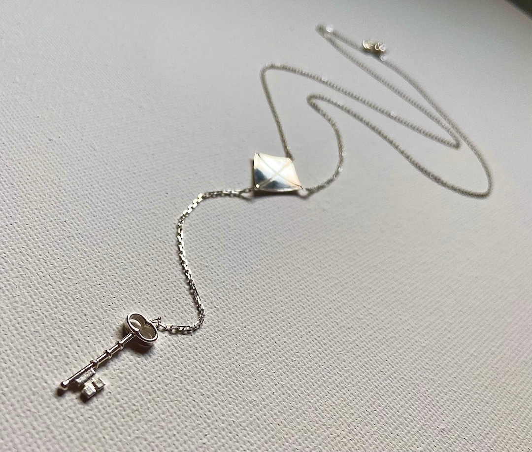 Kite and Key Necklace - Etsy