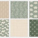Sage Floral Digital Paper Set, Seamless Textures, Flower Patterns ...