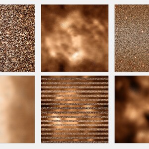 Copper Foil Digital Paper, Seamless Foil Textures, Digital Metallic ...