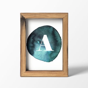 Teal Watercolor Shapes, Watercolor Clipart, Watercolor Textures, Blobs ...