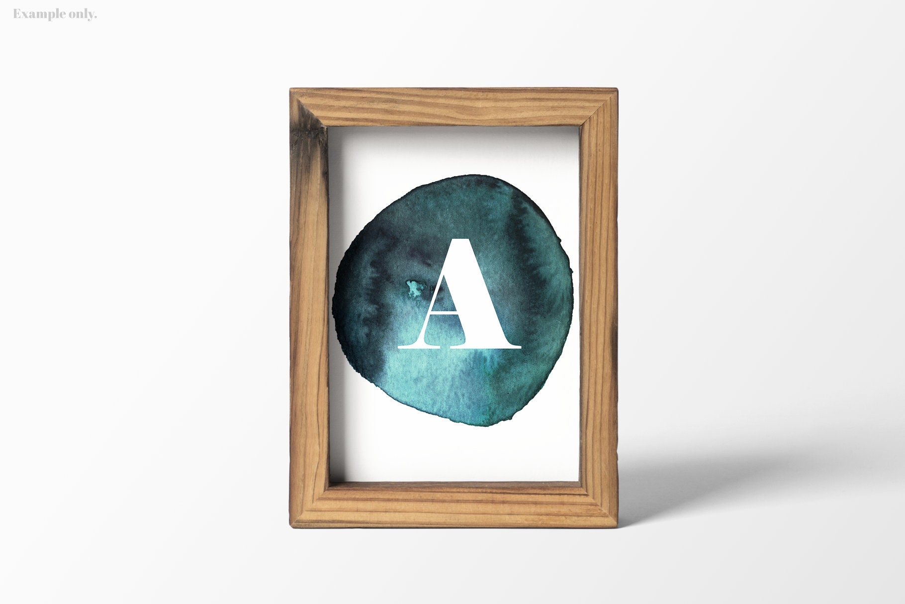 Teal Watercolor Shapes Watercolor Clipart Watercolor - Etsy