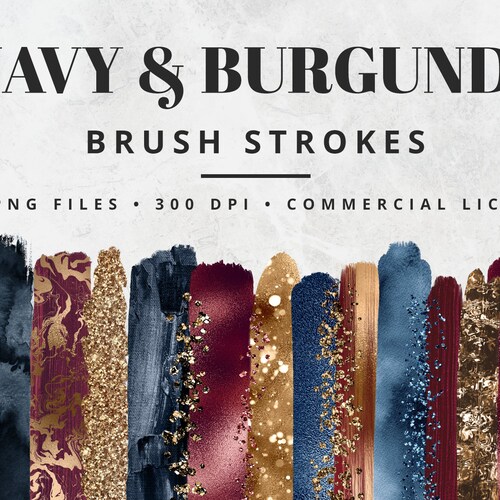 Black and Gold Brush Strokes Clipart Paint Strokes PNG Gold - Etsy