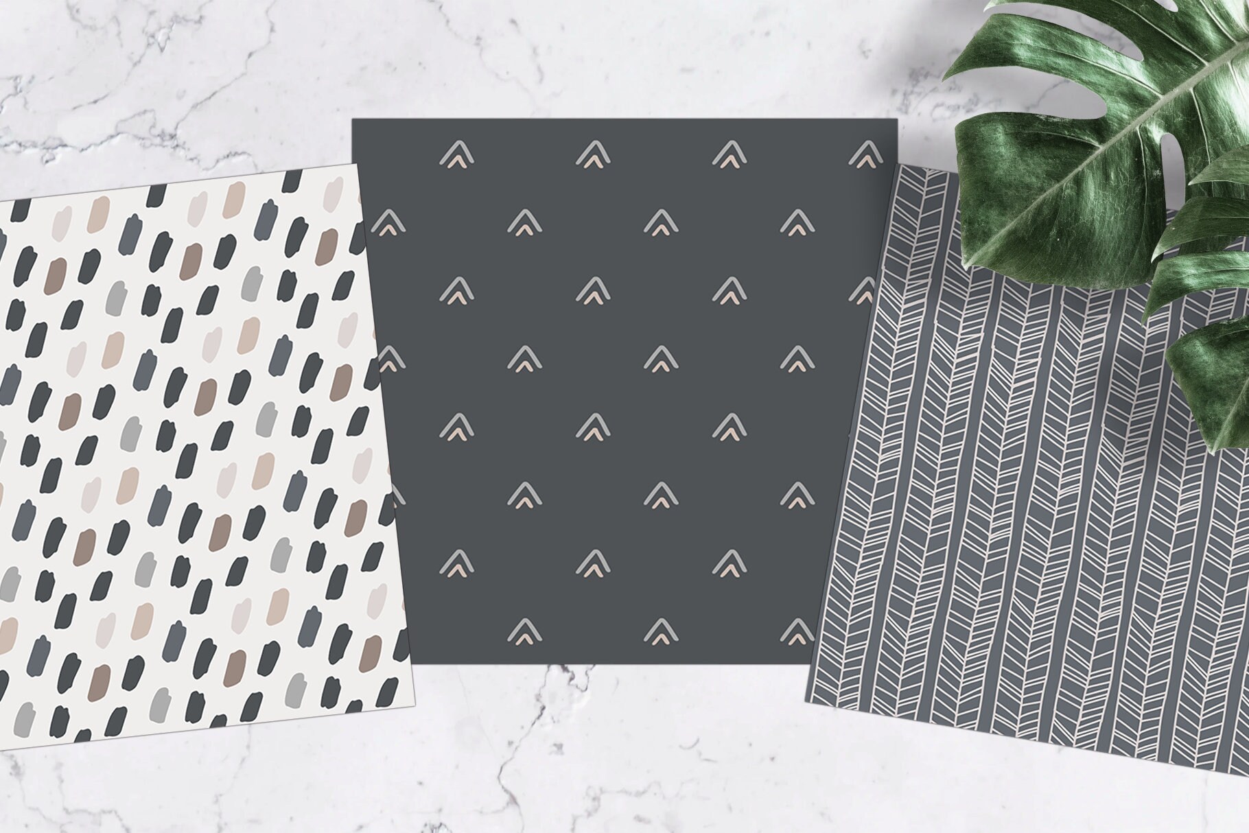 Neutral Boho Digital Paper Set Seamless Textures Boho - Etsy