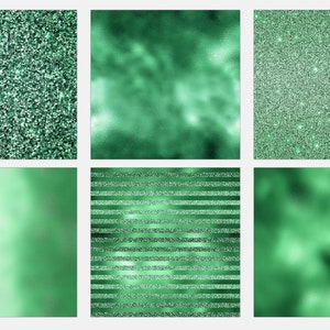Emerald Foil Digital Paper, Seamless Green Foil Textures, Digital ...