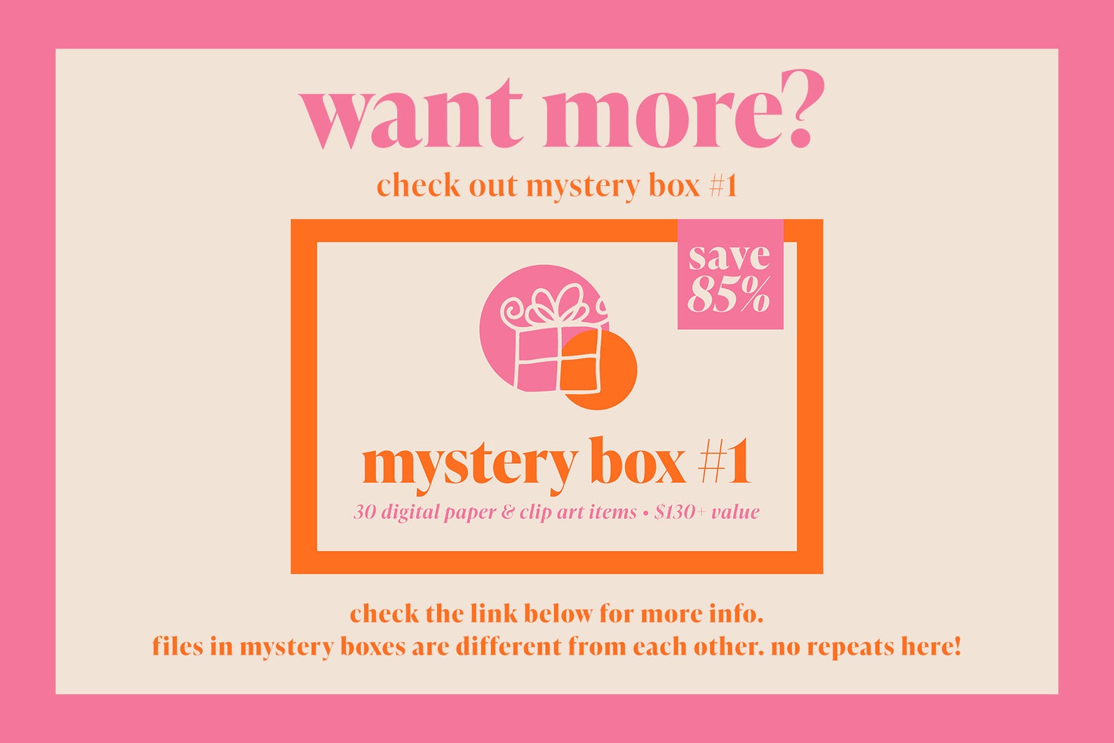 Mystery Box Clip Art and Digital Paper Scrapbook Paper Pack - Etsy