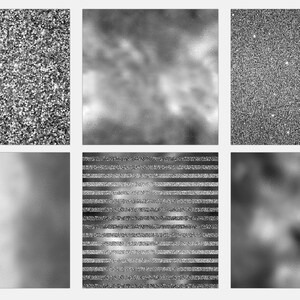 Silver Foil Digital Paper, Seamless Silver Foil Textures, Digital ...