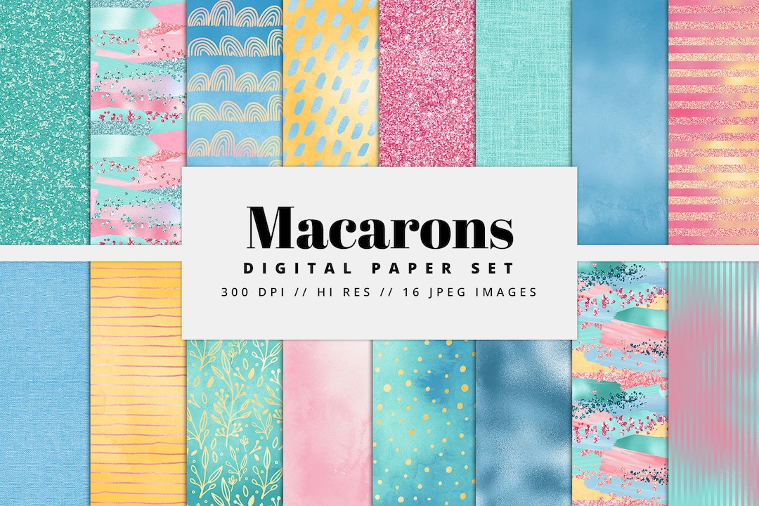 Pastel Foil Digital Paper, Seamless Textures, Rainbow, Digital Metallic ...