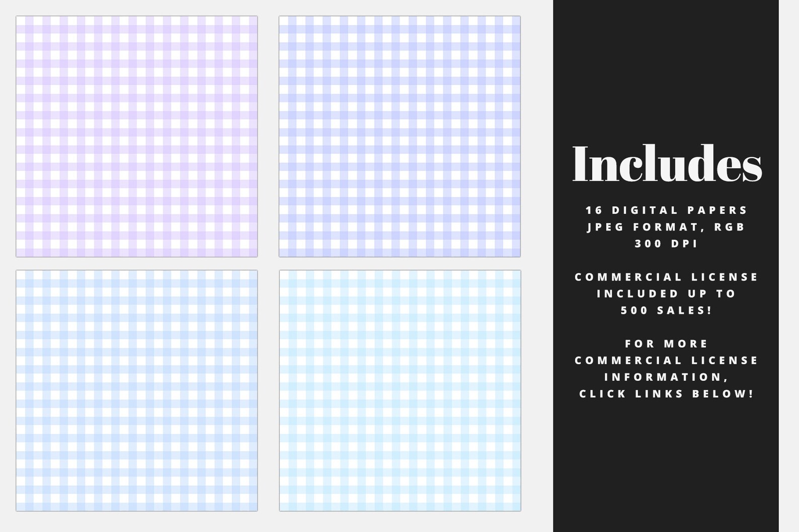Pastel Gingham Digital Paper, Plaid Patterns, Printable Paper, Pastel ...