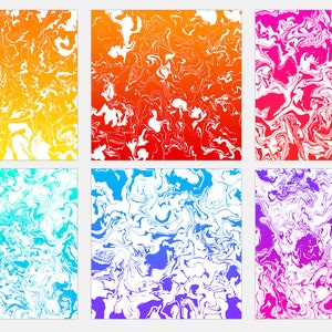Vibrant Marble Digital Paper, Marble Textures, Marble Backgrounds ...