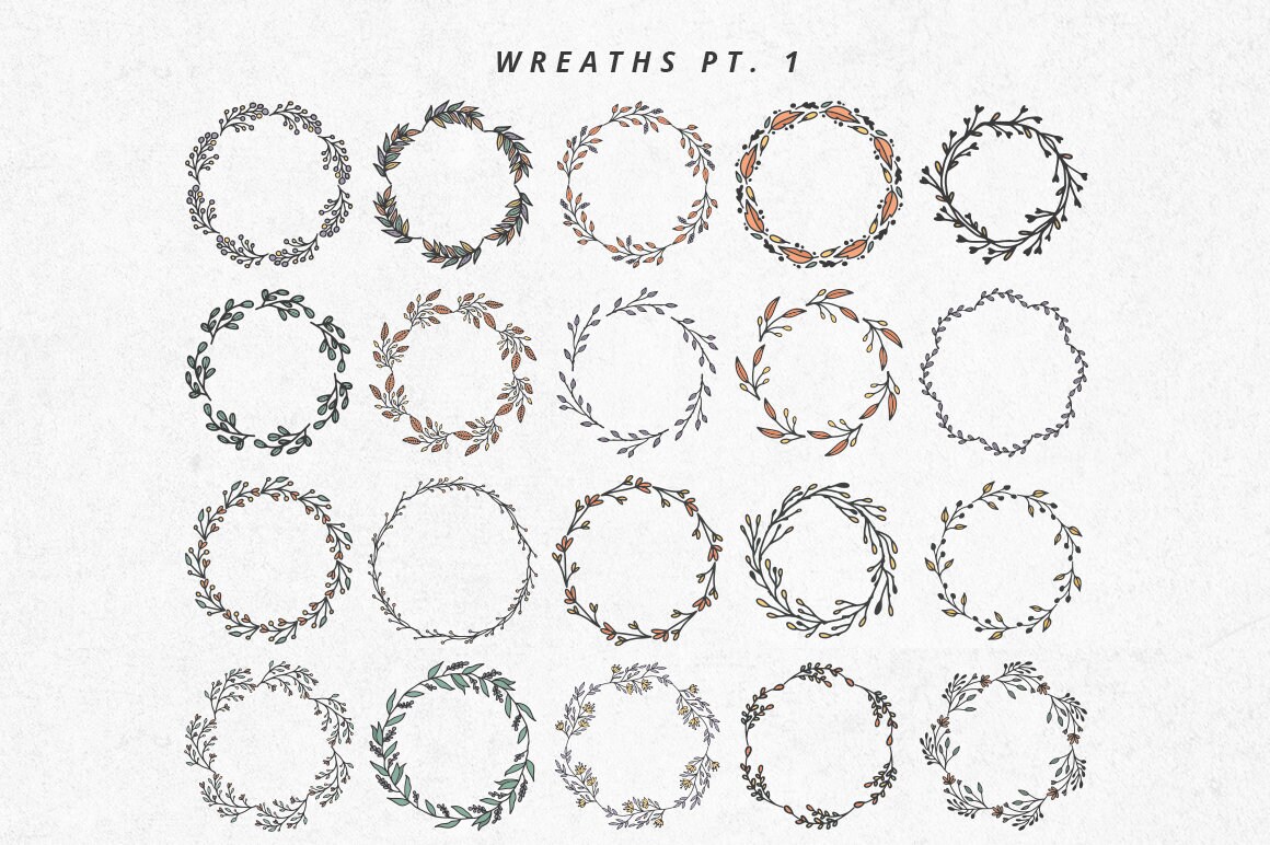 Hand Drawn Fall Clip Art Set, Autumn Clipart, Halloween Clipart ...