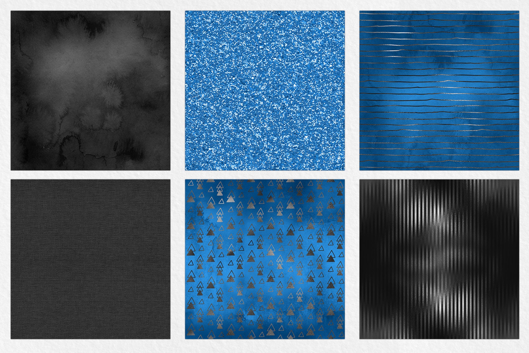 Black & Blue Foil Digital Paper Seamless Textures Digital - Etsy