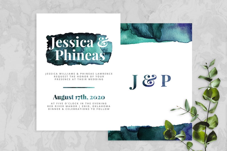 Teal Watercolor Shapes, Watercolor Clipart, Watercolor Textures, Blobs ...