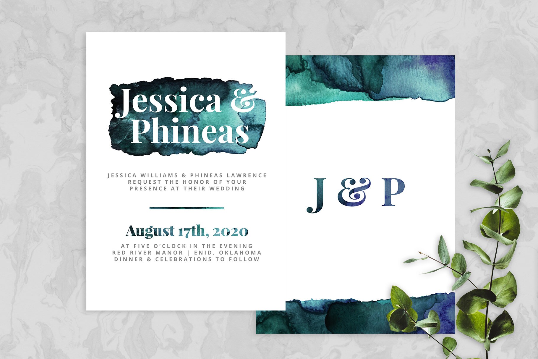 Teal Watercolor Shapes Watercolor Clipart Watercolor - Etsy