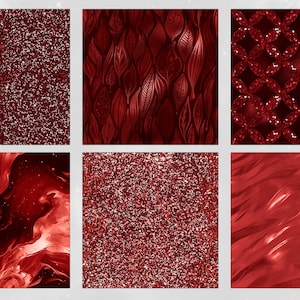 Garnet Luxe Digital Paper Set, Seamless Textures, Luxury Patterns ...