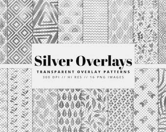 Transparent Overlay Patterns Overlay Digital Paper Seamless | Etsy